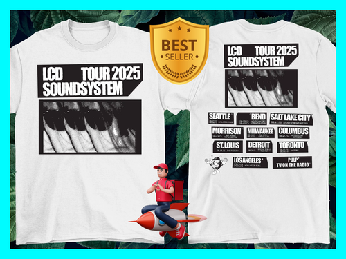 LCD Soundsystem Band Summer 2025 Tour T-Shirt White Unisex | eBay