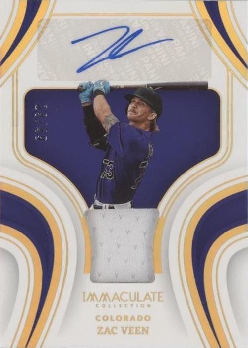 2023 Panini Immaculate Collection - Immaculate Materials Signatures Zac ...