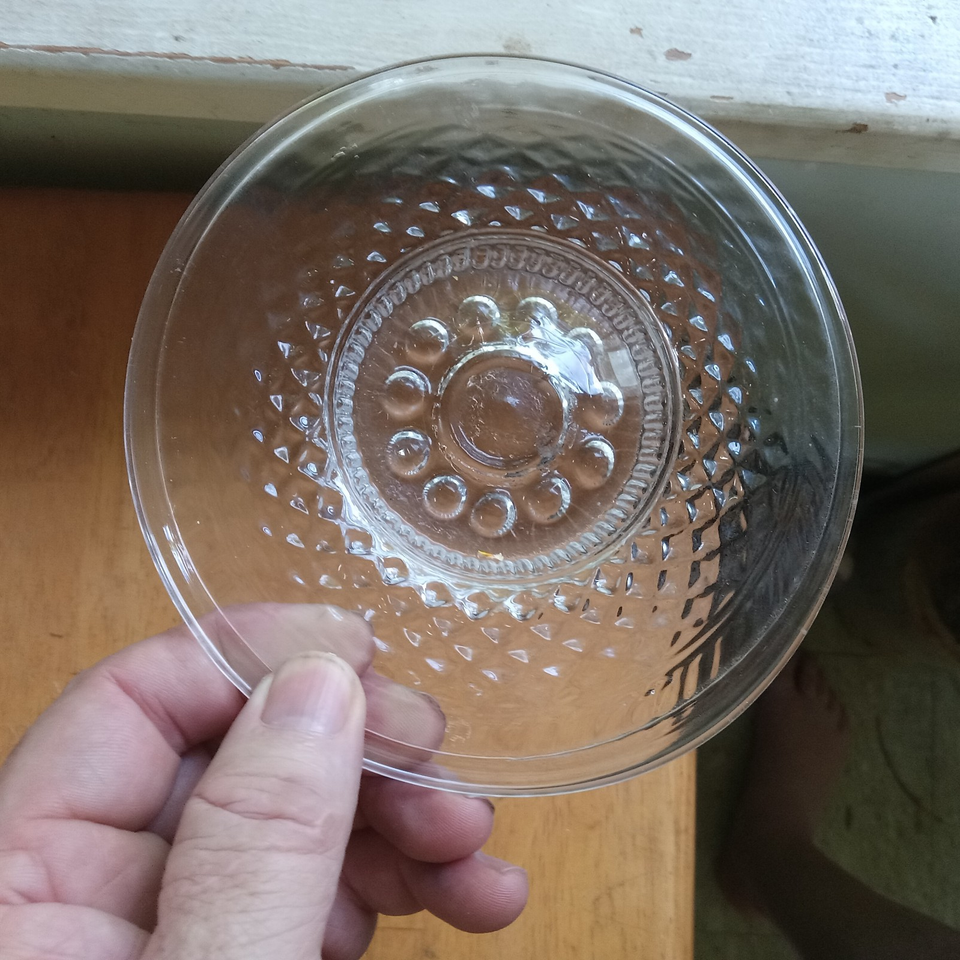 1820s BOSTON & SANDWICH GLASS PONTILED THREE MOLD BLOWN NAPPIE GII-18 ...