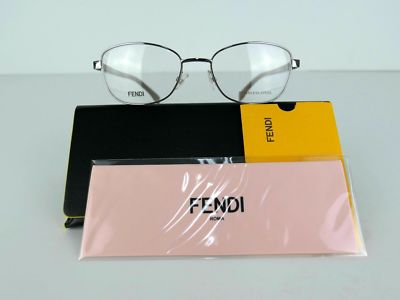 FENDI FF 0012 (SMF) Ruthenium Khaki 53 x 18 135 mm Eyeglass Frame | eBay
