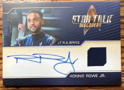 Ronnie Rowe Jr. Autograph Relic Card from Star Trek Discovery Season 3 ...