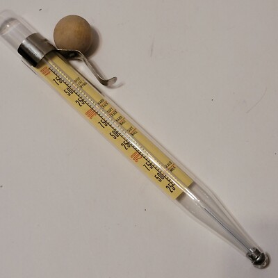 Vintage 1950s 8.5" Glass Combination Candy Icing Deep Fat Thermometer ...