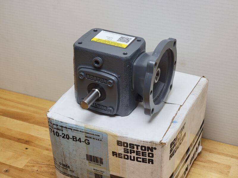 Boston Gear Speed Reducer, Gear Box F710-20-B4-G, 20:1 Ratio | eBay