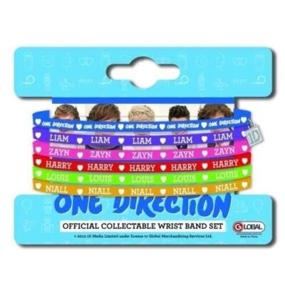 One Direction 'names' official rubber wristband set | eBay