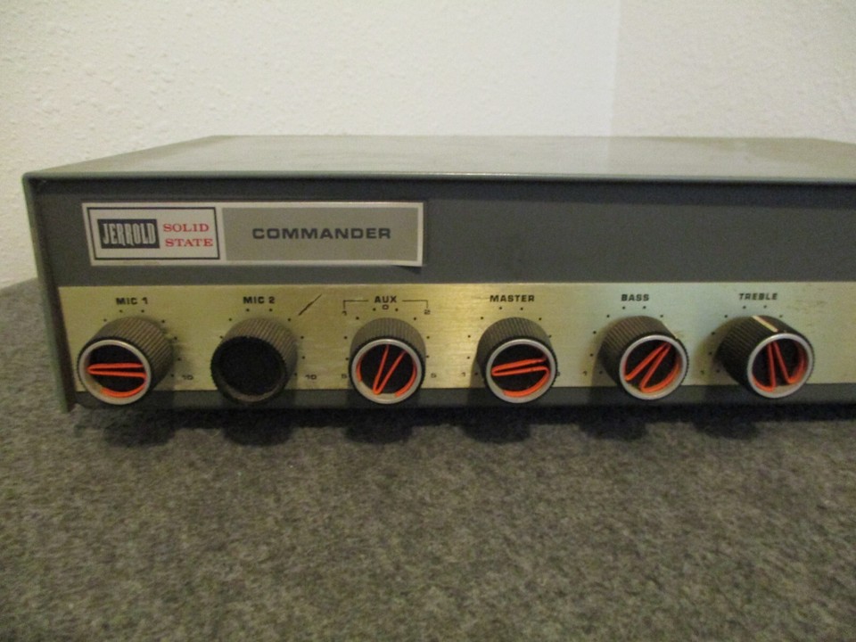 VINTAGE 1960s JERROLD SOLID STATE COMMANDER AMPLIFIER CA-35T UNTESTED ...