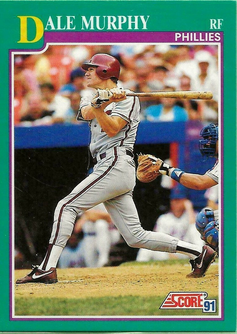 DALE MURPHY BASEBALL CARD #650 Philadelphia Phillies 1991 Score | eBay