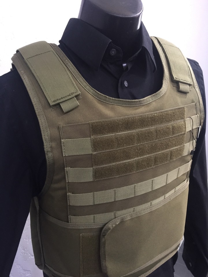 Concealable Bulletproof Vest Carrier BODY Armor Made With Kevlar 3a Xl ...