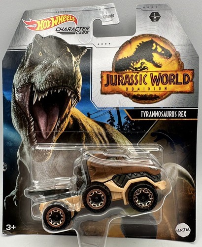 Hot Wheels Tyrannosaurus Rex Jurassic World Character Cars Mattel Brand ...