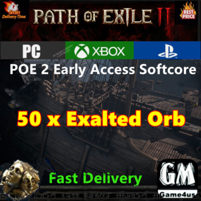 Path of Exile 2🔥Exalted Orb x50 POE 2 Currency Early Access SOFTCORE PC ...