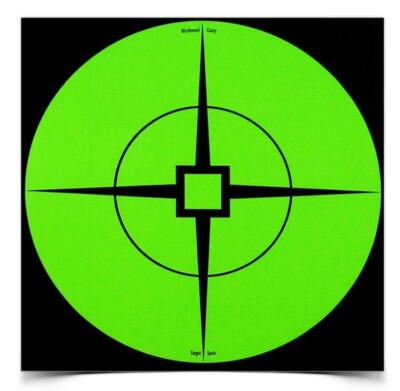 Package of 10 Birchwood Casey 6" Self Adhesive Spot Targets Atomic Neon ...