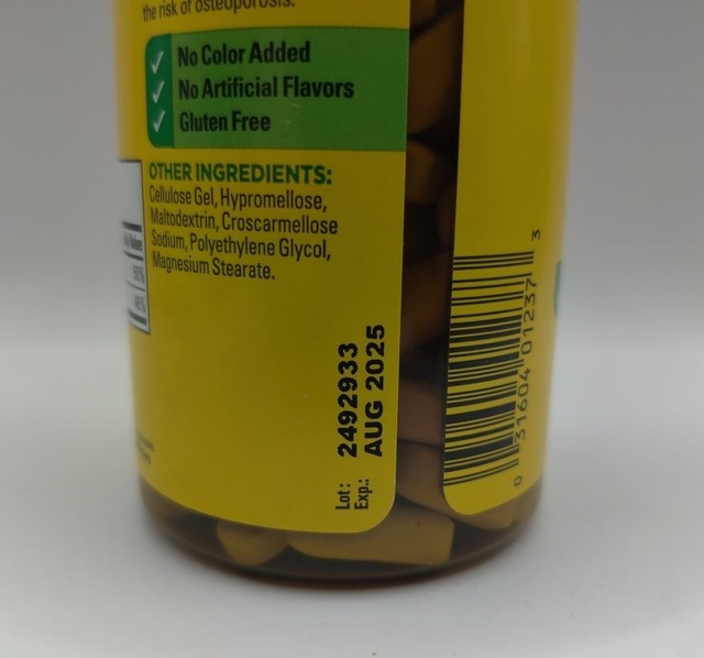 Pharmavite Nature Made Calcium with Vitamin D 600 mg Tablets 220ea ...