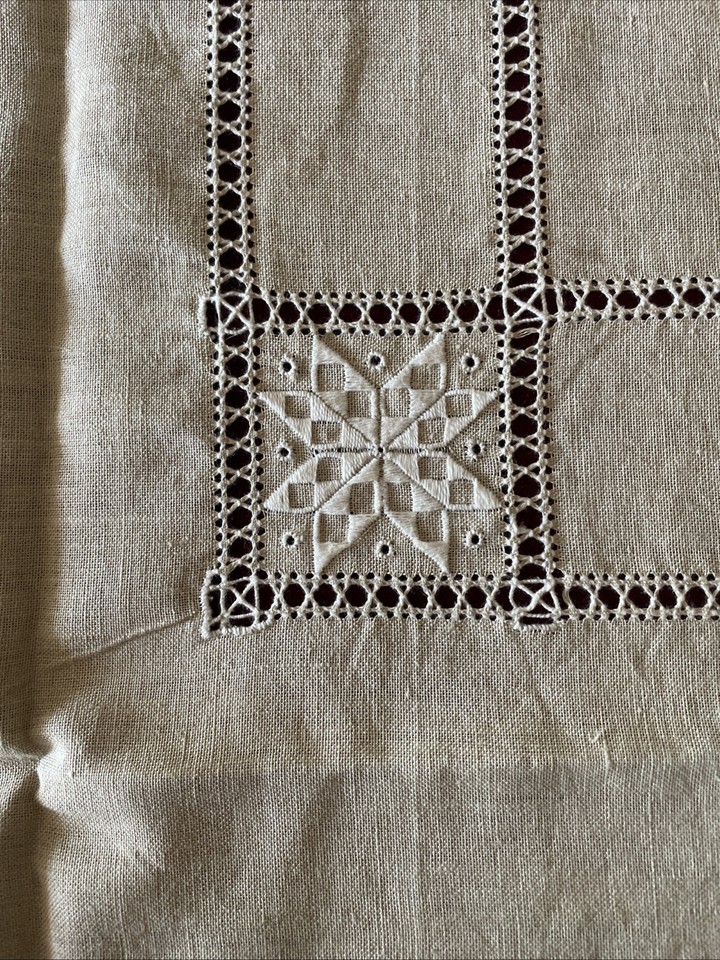 Exquisite Lefkara Lace handmade Cypriot Embroidery Linen Tablecloth ...