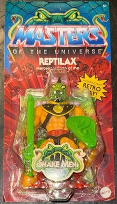 MOTU Masters of the Universe Origins Snake Men Reptilax Figure Mattel ...