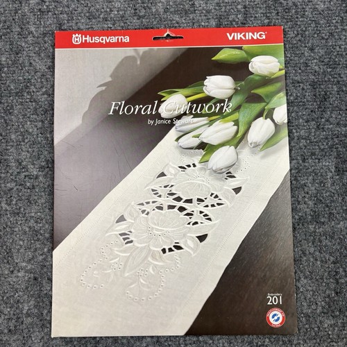 Floral Cutwork Husqvarna Viking Embroidery # 201 Janet Stewart w/ CD | eBay