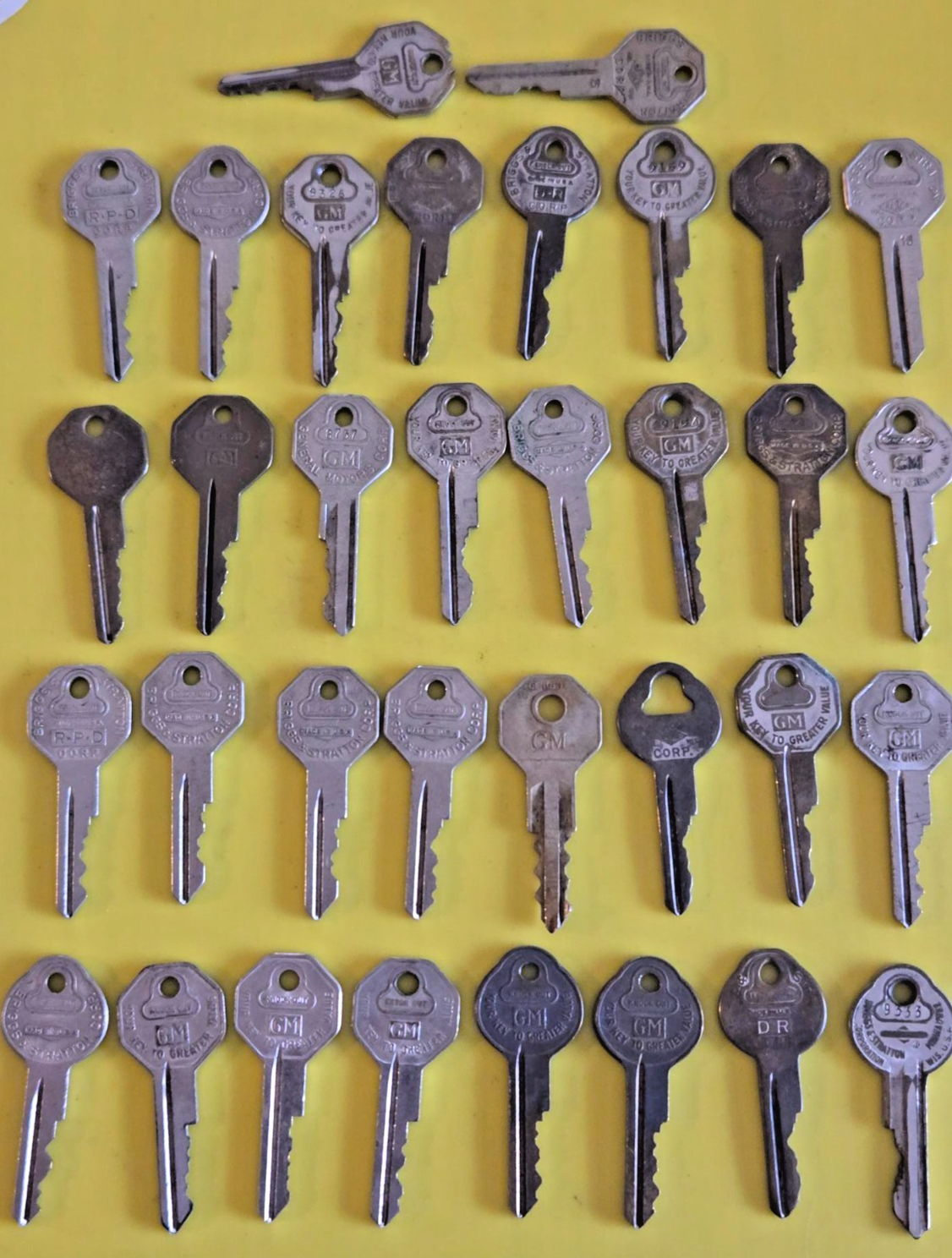 Lot of 34 Vintage GM General Motors Used Cut Keys ~ Free S/H | eBay