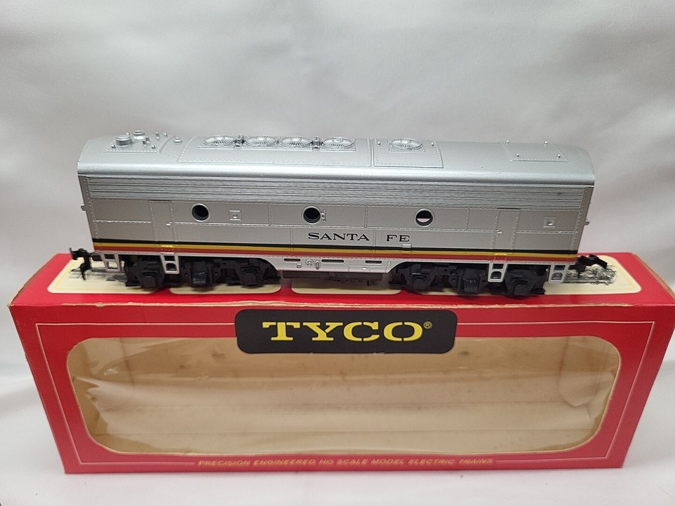 Tyco 3 Cars Mantua T224H T230HC HO Red Box Santa Fe F9 A &B Locomotives ...