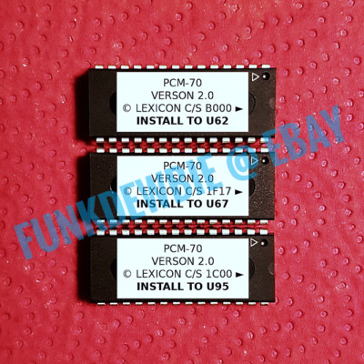 Lexicon PCM-70 OS 2.0 EPROM Firmware Upgrade SET / Brand New ROM Update ...