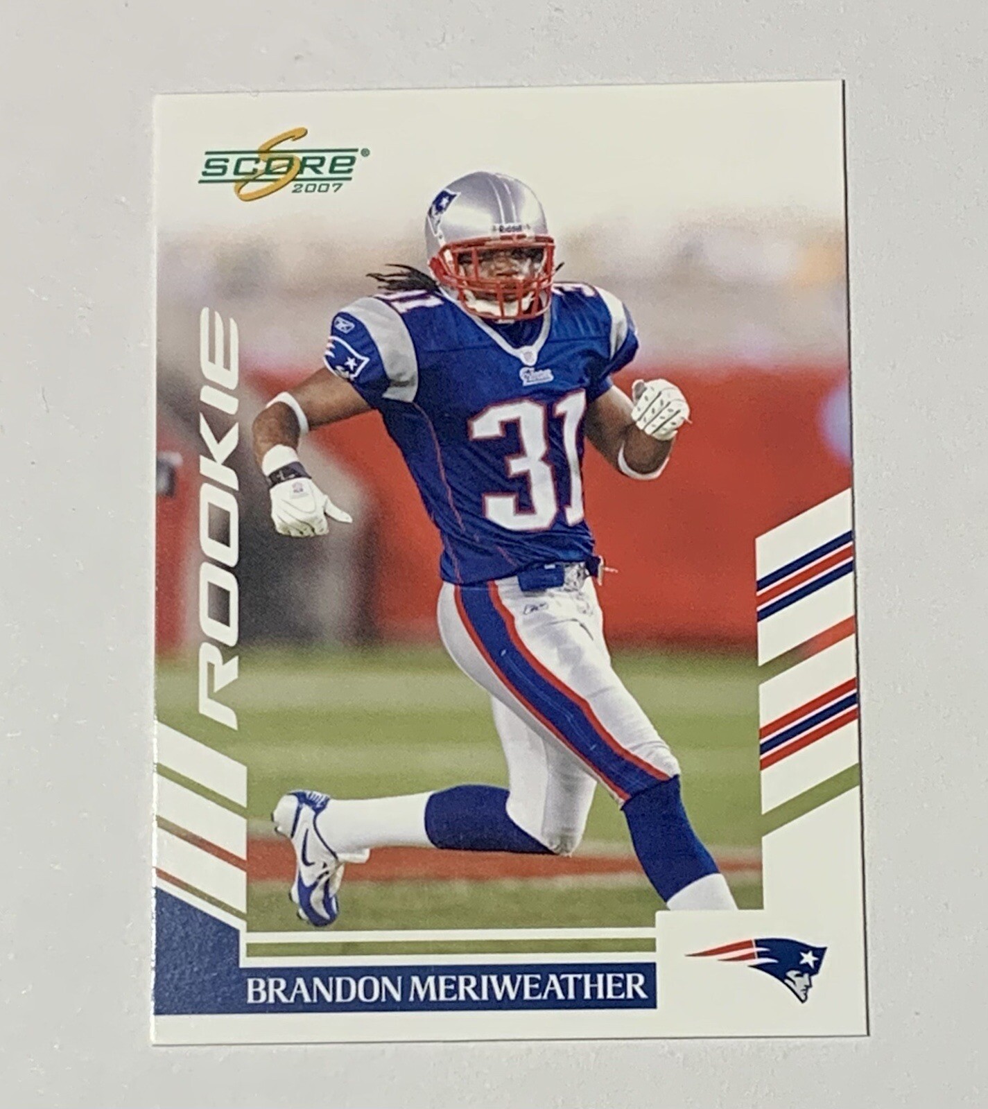 2007 Score Brandon Meriweather RC #406 New England Patriots | eBay