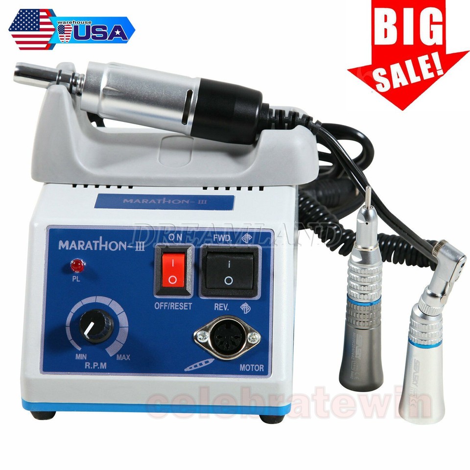 Dental Lab Marathon III Micromotor Polisher N3 /+35K RPM Electric ...