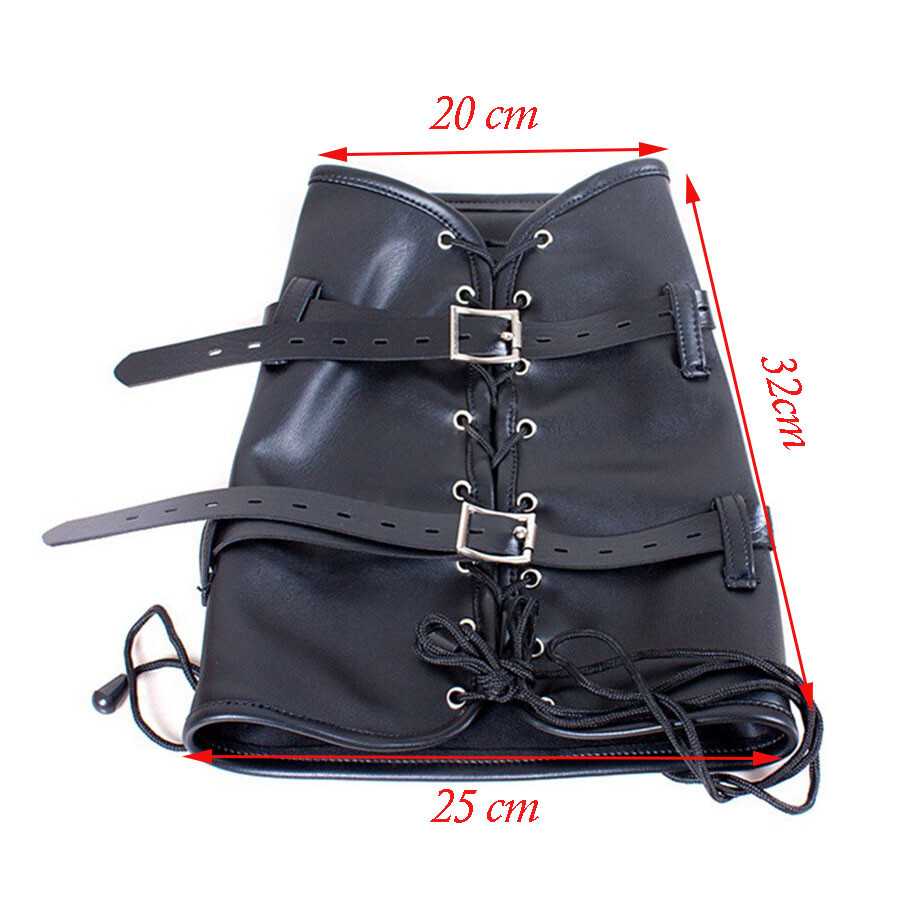 Unisex Bondage Leg Arm Binder Behind Back Straitjacket Body Harness ...