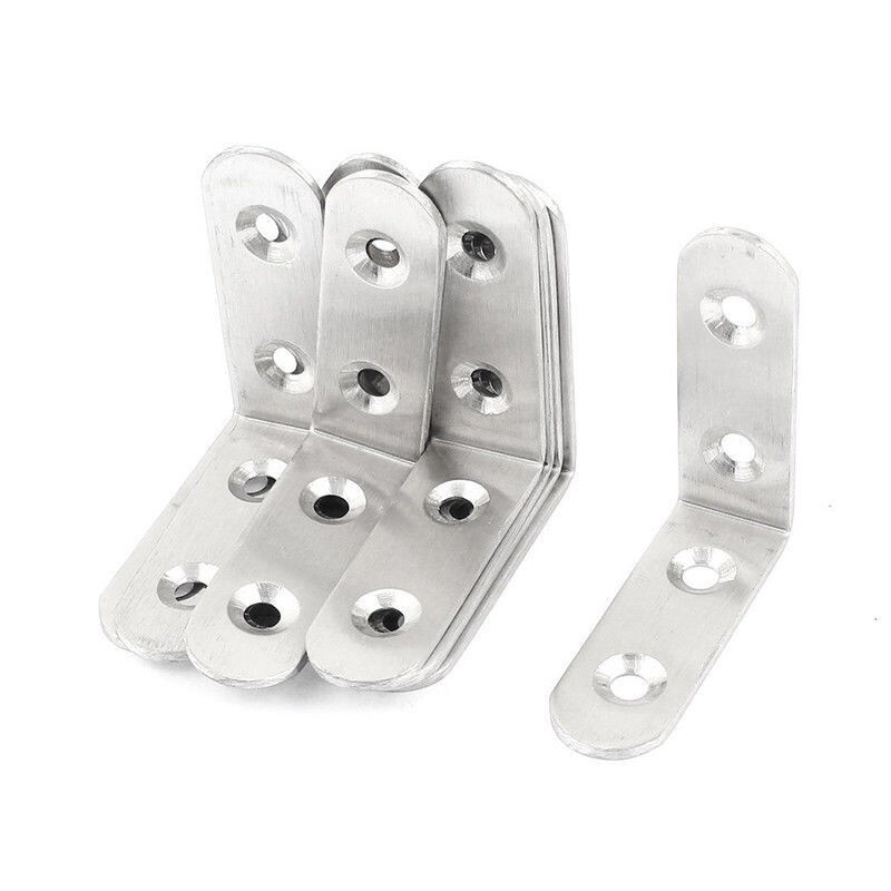 Sturdy Stainless Steel Connector for Shelf Support L Shape Design ...