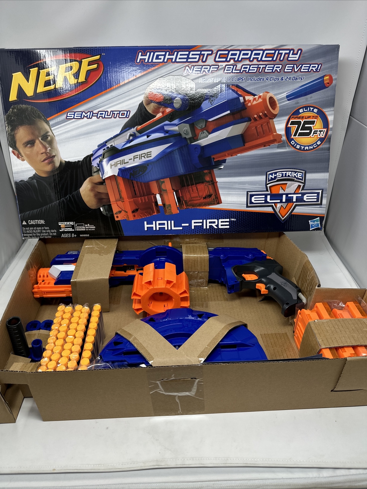 NERF N-Strike Elite Hail-Fire Blaster - 98952 for sale online | eBay