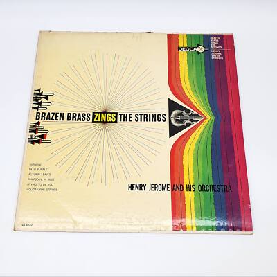 Henry Jerome And His Orchestra Brazen Brass Zings The Strings LP Record ...