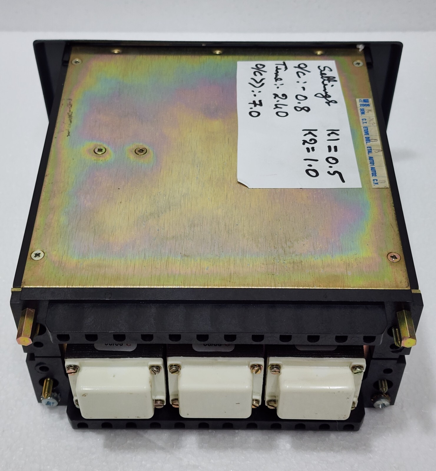 CEE / ICE ITG7266 3PH INVERSE TIME OVERCURRENT RELAY ITG 7266 110V 60Hz ...