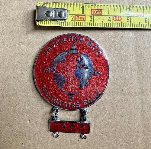 Motorcycle Rally Badge, Navigation MCC, Navigators Rally, 1983 | eBay UK