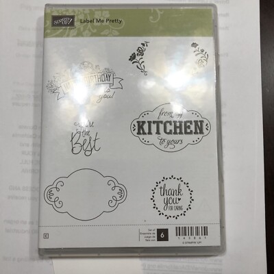 Stampin' Up! - Label Me Pretty Cling Stamp Set | eBay
