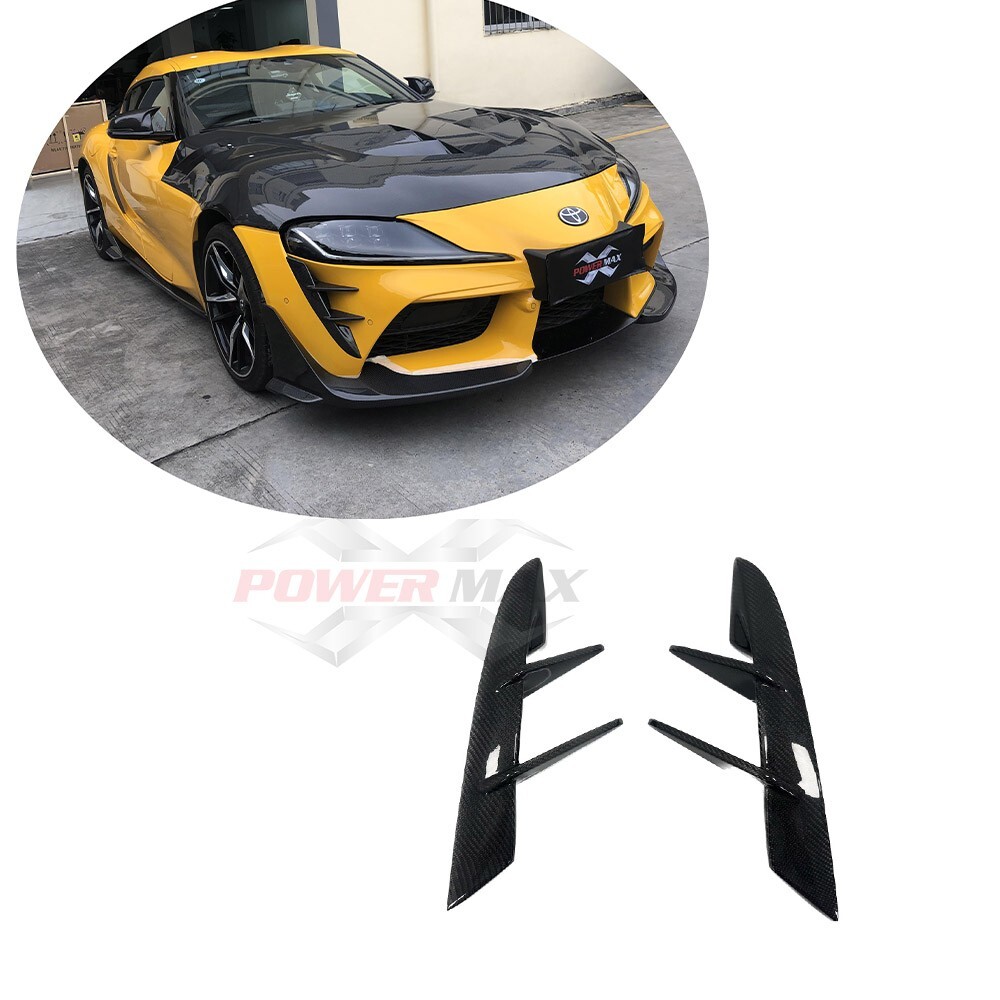Real Carbon Fiber Front Bumper Vents Fit For Toyota Supra A90 A91 MKV ...