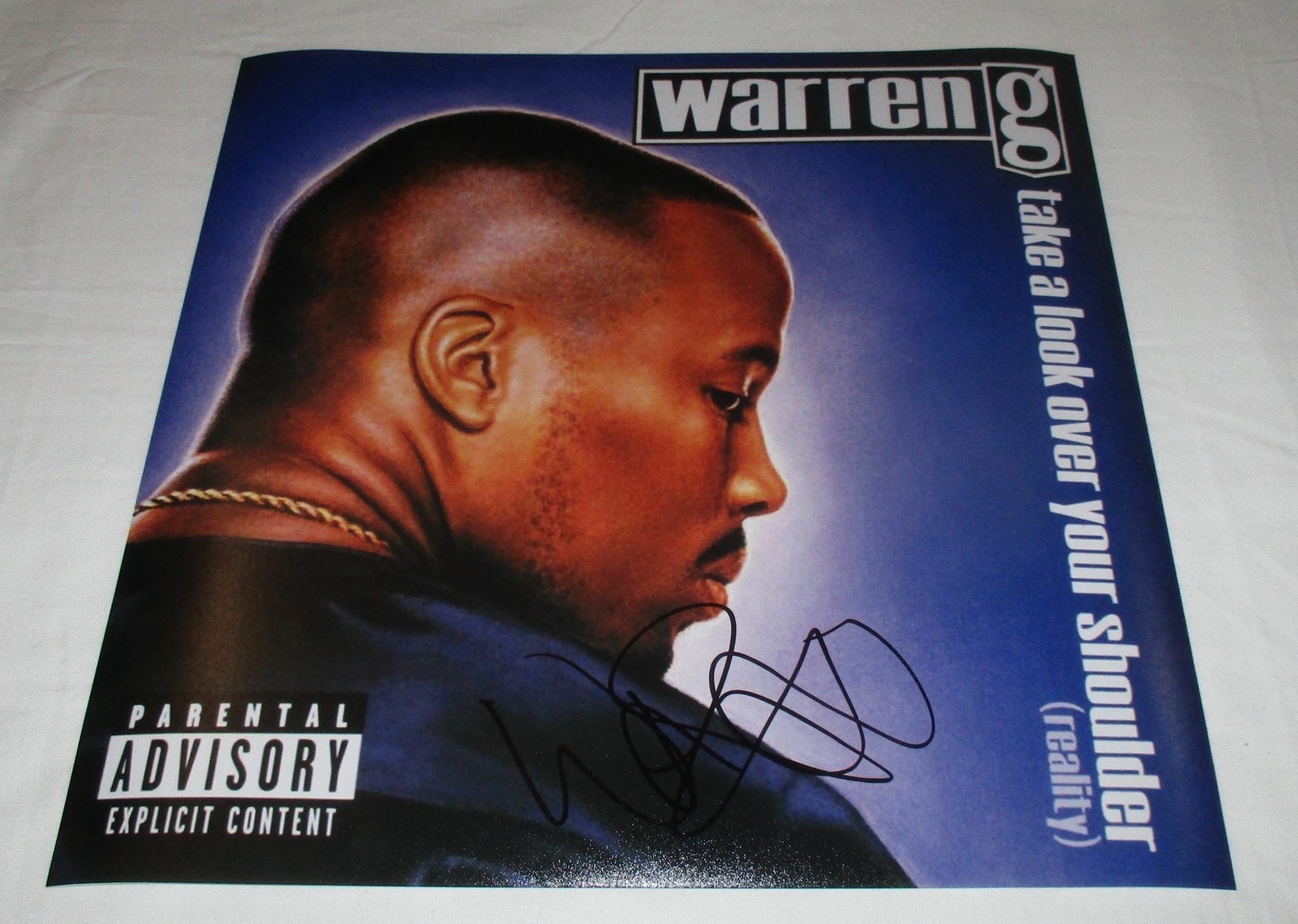 WARREN G SIGNED TAKE A LOOK OVER YOUR SHOULDER 12X12 PHOTO | eBay