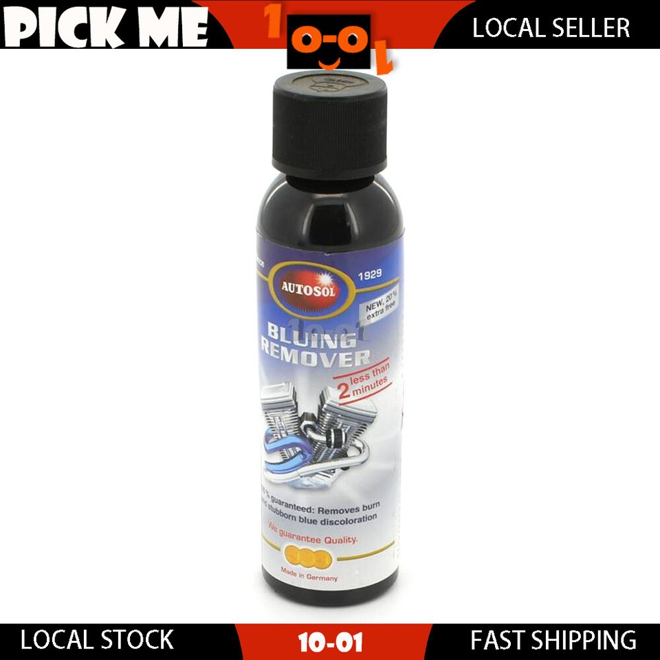 Autosol Motorcycle exhaust pipes BLUING REMOVER 125ML + Metal Polish ...
