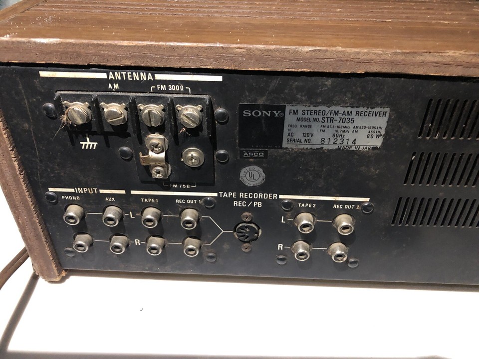 SONY STR-7035 Vintage FM/AM Stereo Receiver, Turns On | eBay