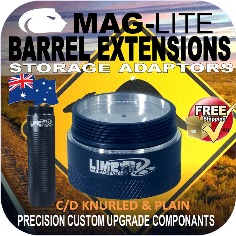 MAGLITE UPGRADE CONVERSION C/D BARREL EXTENSION BODY TUBE 2-6 CELL ...