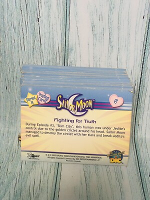 Sailor Moon Trading Cards Series III 2000 Naomi Takeuchi Dic Dart Deck ...