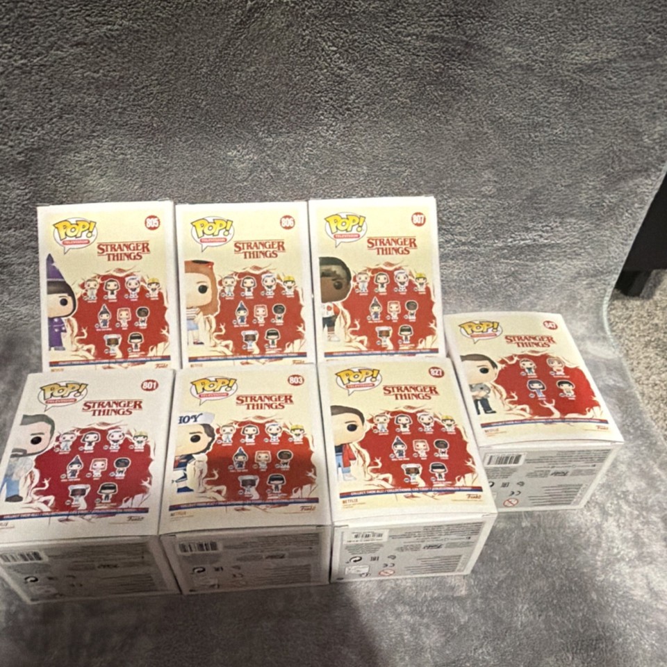 Stranger Things Funko Pop Set Lucas Max Hopper Eleven Steve Will the Wise | eBay
