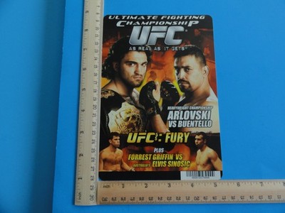 ULTIMATE FIGHTING CHAMPIONSHIP - BLOCKBUSTER VIDEO BACKER CARD 5"X8" | eBay