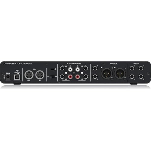Behringer U-PHORIA UMC404HD Audiophile 4x4 24-bit/192 kHz USB Audio ...