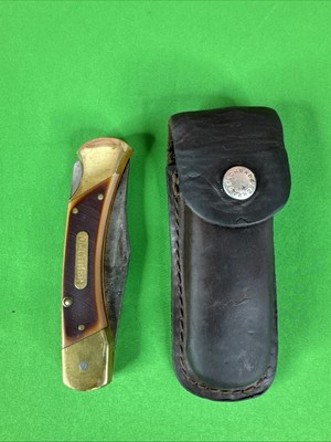 Vintage Schrade USA 7 OT Old Timer Lockback Knife W/Factory Sheath - | eBay