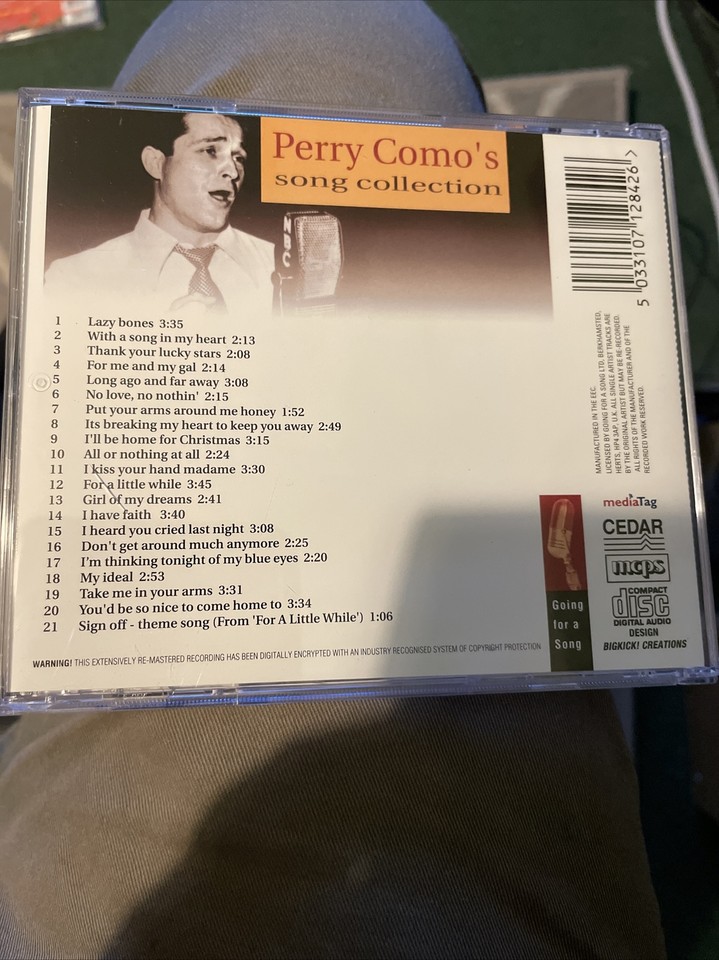 Perry Como : Song Collection CD Value Guaranteed from eBay’s biggest ...