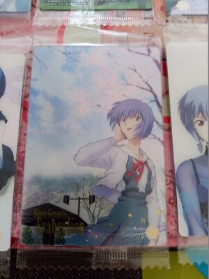EVANGELION TRADING CARD JAPAN MORINAGA WAFER CHOCOLATE EVA EVAX GAINAX ...