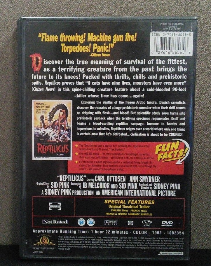 Reptilicus (DVD) LIKE NEW 27616865656 | eBay