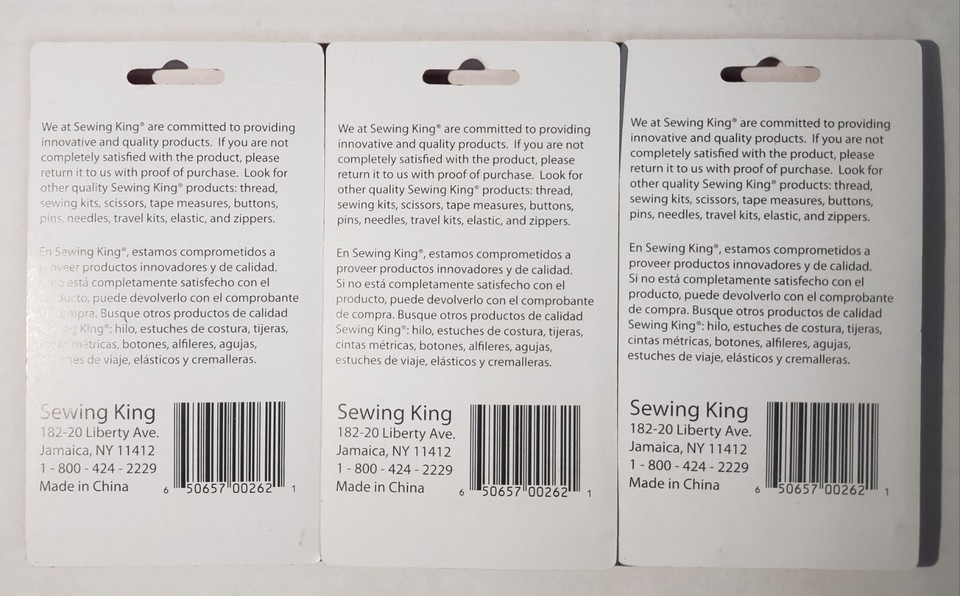 Sewing King Self Adhesive Hook and Loop Fasteners Tape ~ 3 pkgs. ~ 36 ...