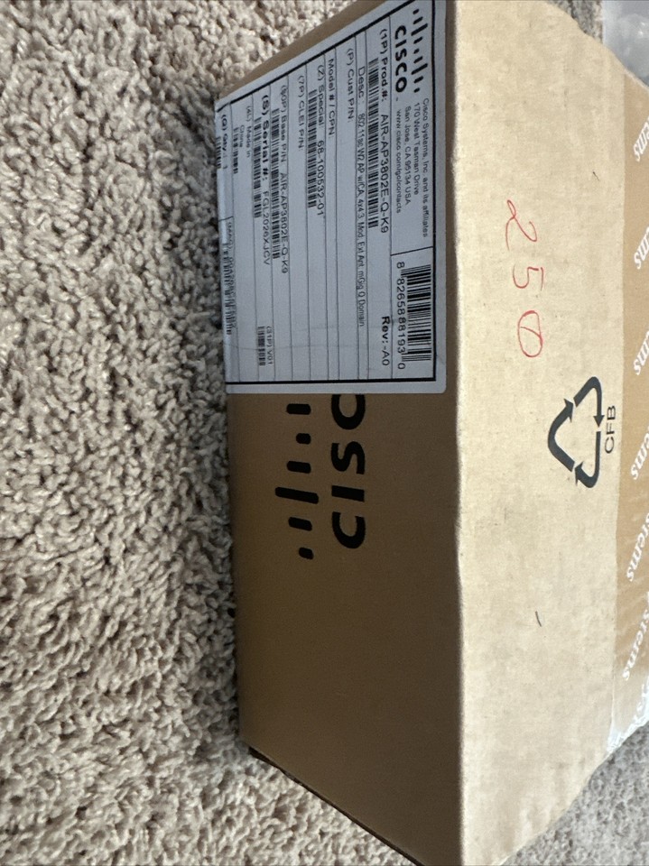 Cisco Aironet 3802E Wireless Access Point AIR-AP3802E-Q-K9 | eBay