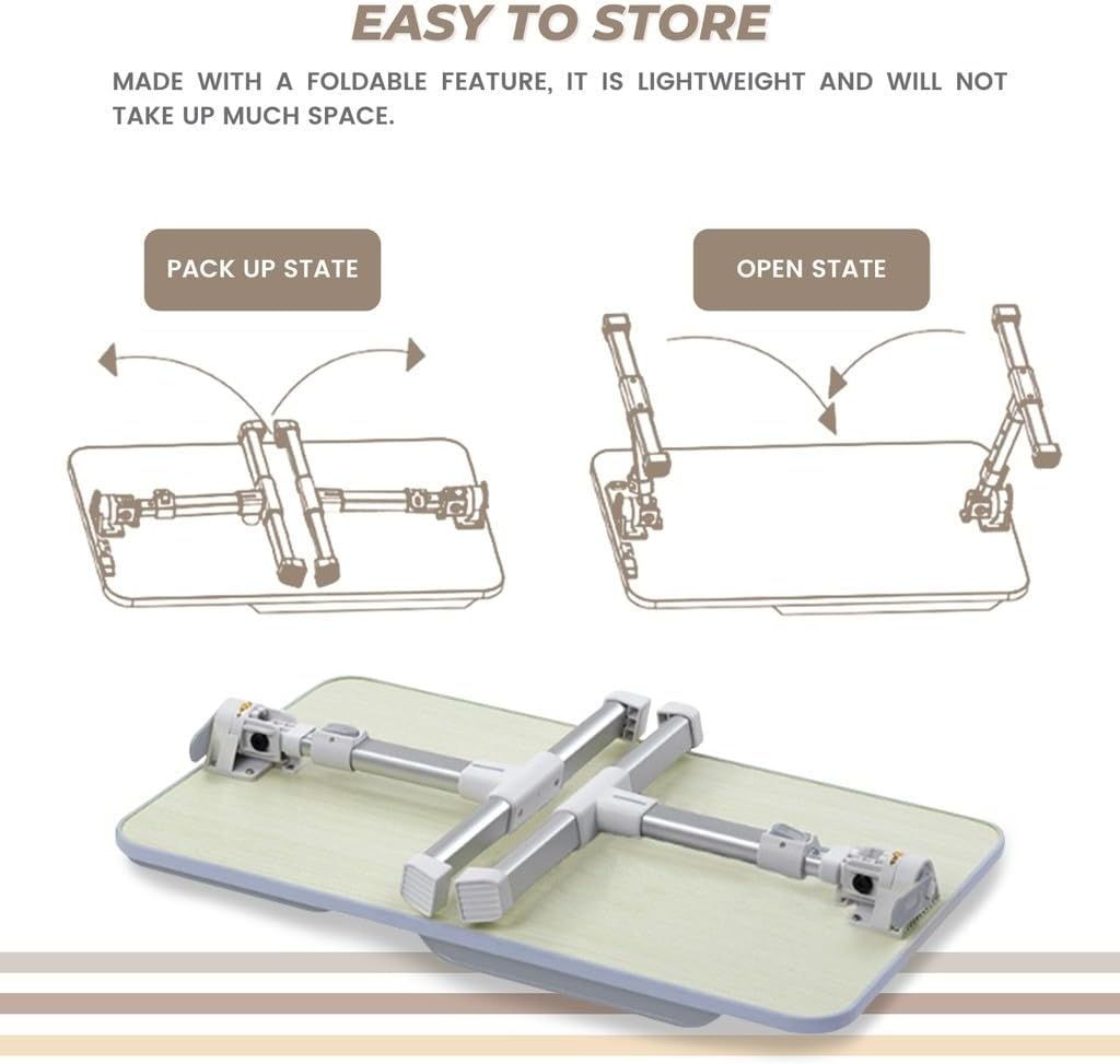 Adjustable Laptop Bed Table, Portable Standing Desk, Foldable Sofa ...