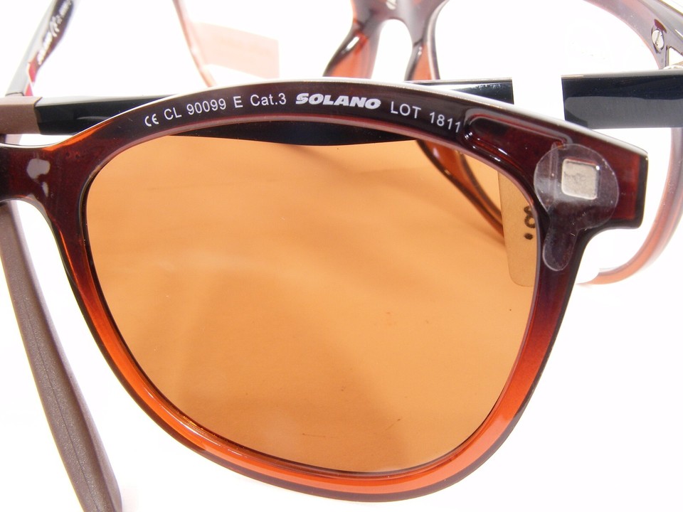 SOLANO CL 90099 E Brown EYEGLASSES SUNGLASSES GLASSES B-MEMORY ULTEM 52 ...