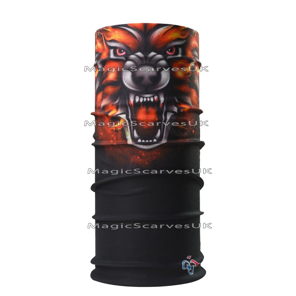 Multi use Skulls Biker Balaclava Neck Tube Snood Scarf Face Mask Warmer ...