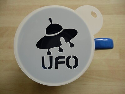 100mm UFO design craft stencil and coffee stencil | eBay UK