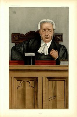 BRITISH JUDGE LORD CHIEF JUSTICE OF ENGLAND RICHARD WEBSTER AT HIS ...